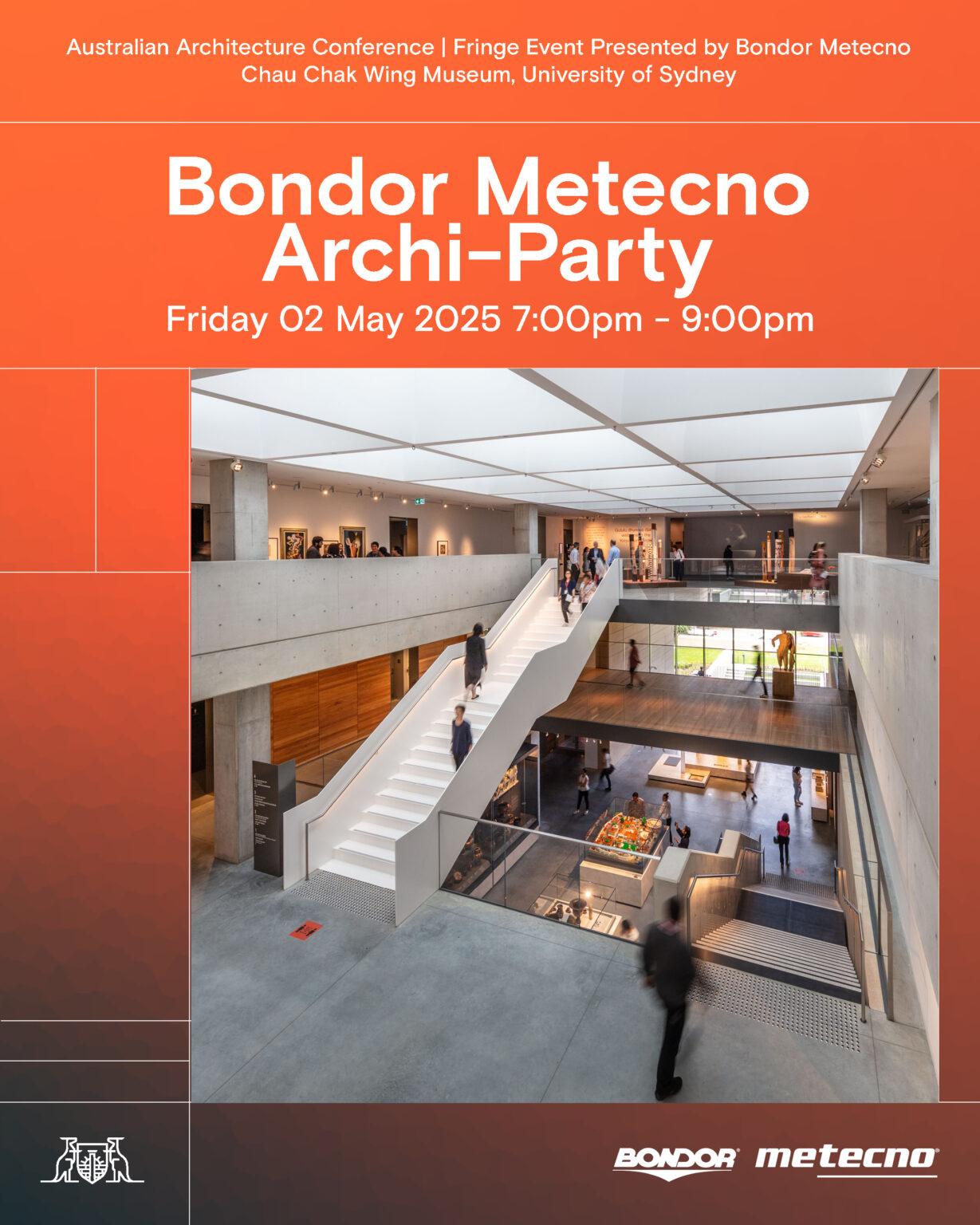 Bondor Metecno Archi-Party - Australian Architecture Conference 2025
